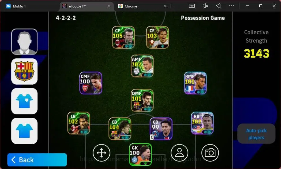 Efootball Accounts - Android Pw 3143 Andriy Shevche | GameMarket.gg