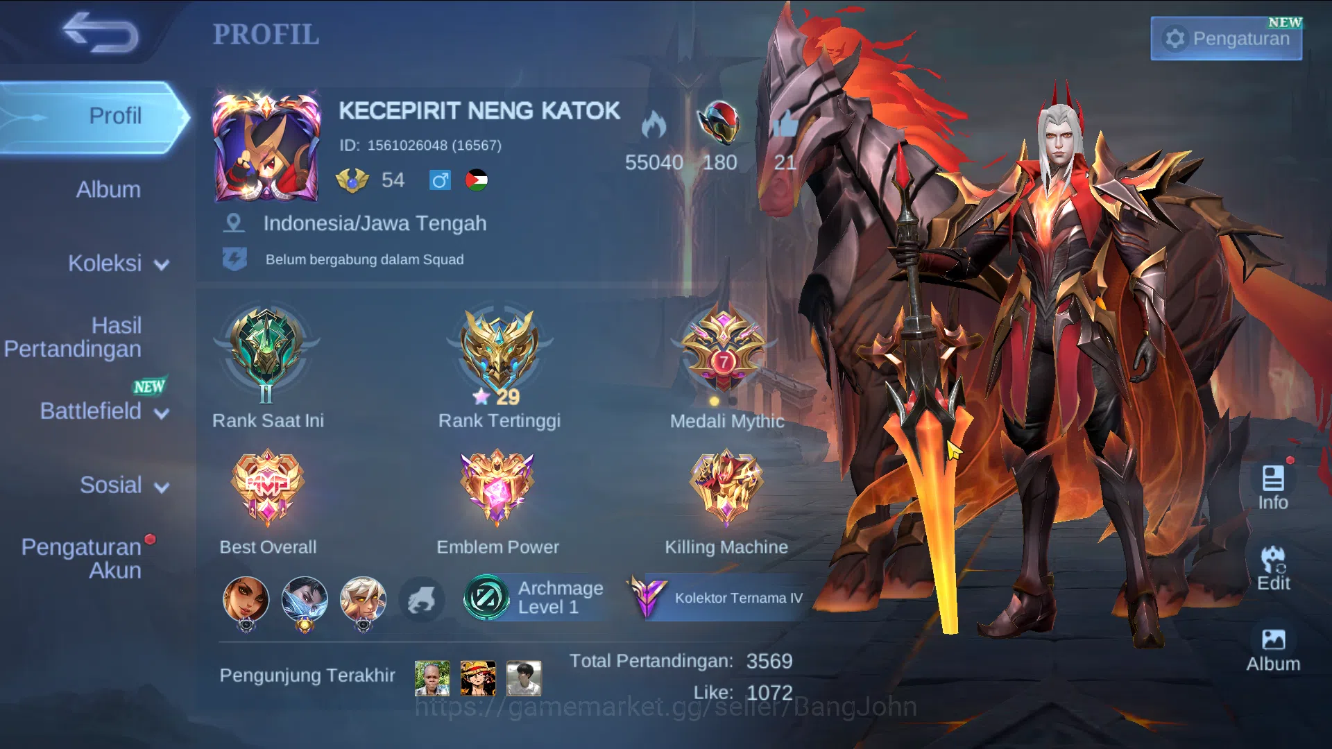 Mobile Legends Bang Bang Accounts - Hero 98 Skin 201 Sanrio Florin ...