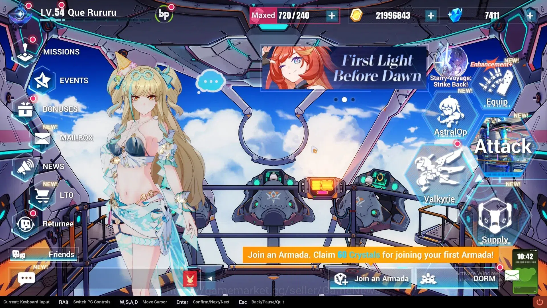 Honkai Impact 3rd Accounts - Sea Lv 54 7461 Crystal 3 Full | GameMarket.gg