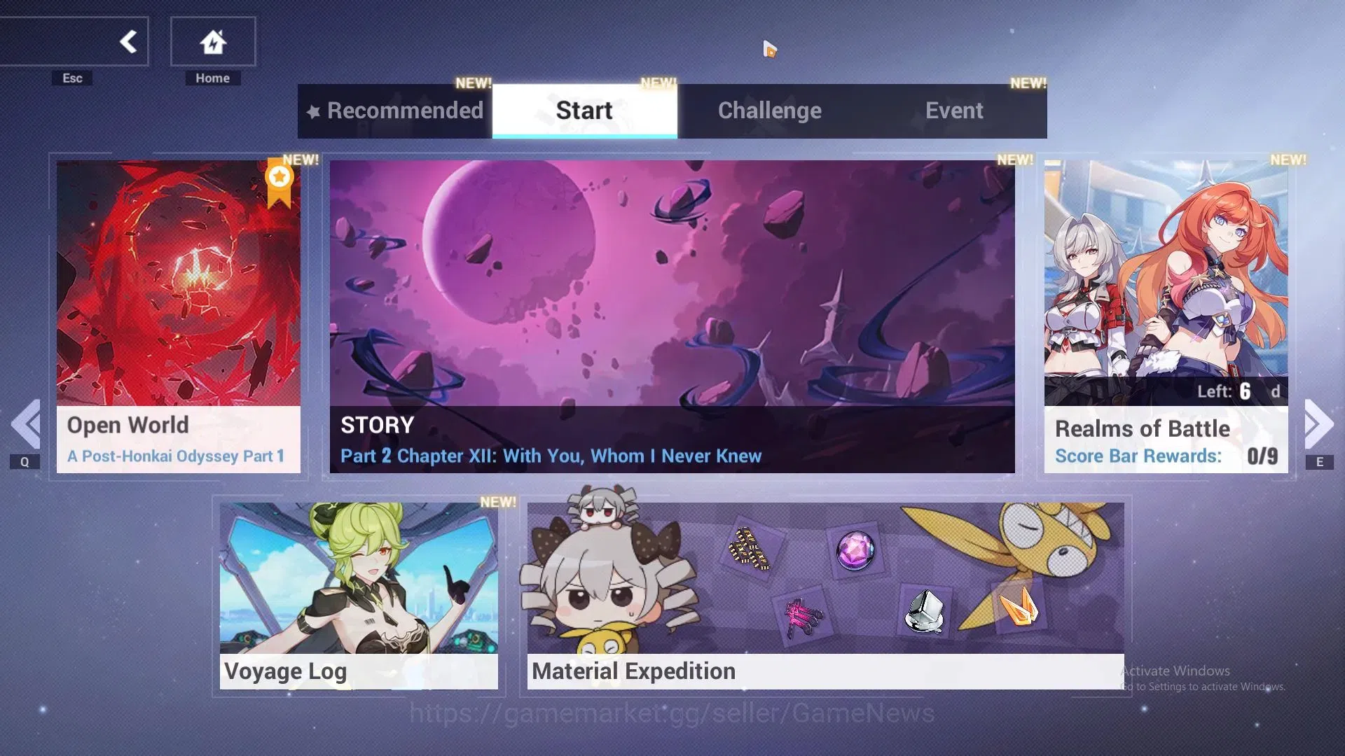 Honkai Impact 3rd Accounts - Sea Lv 54 7461 Crystal 3 Full | GameMarket.gg