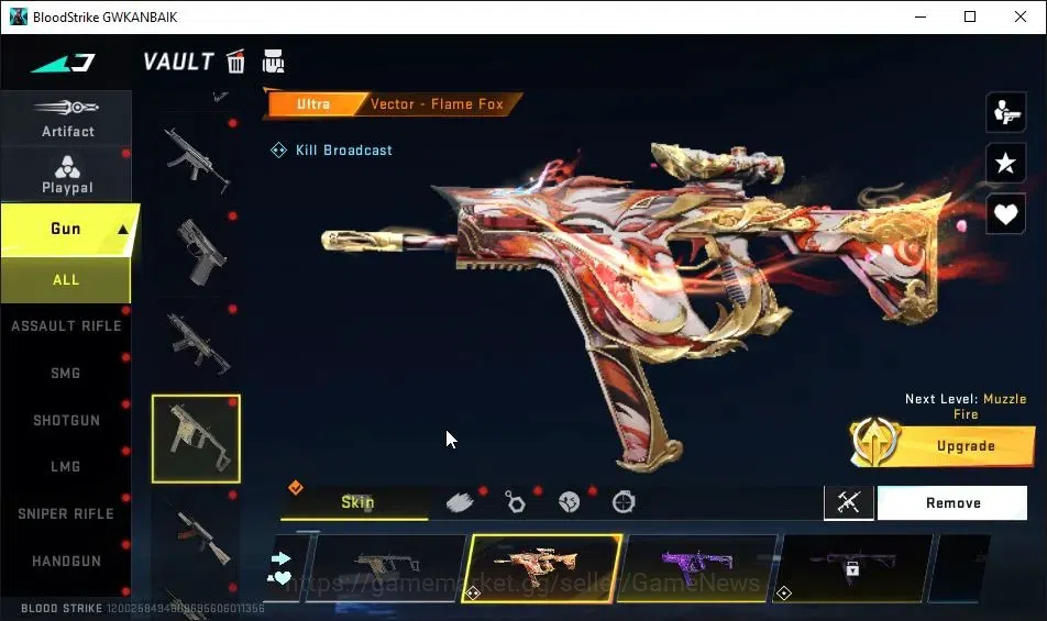 Blood Strike Accounts - Asia Eternal Uzi Lv3 Melee Ult | GameMarket.gg
