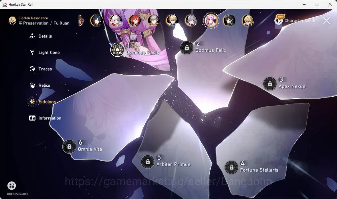 Honkai Star Rail Accounts - Asia Tl 65 15 Limit Archer Pre | GameMarket.gg