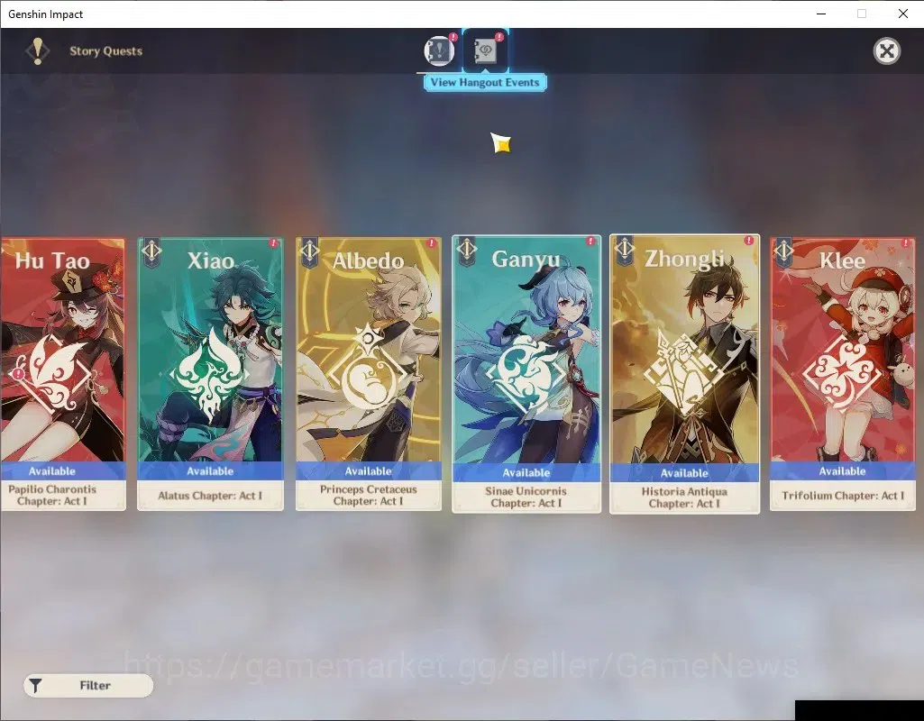 Genshin Impact Accounts - Asia Lunarbloom Team Ar 52 2 L | GameMarket.gg
