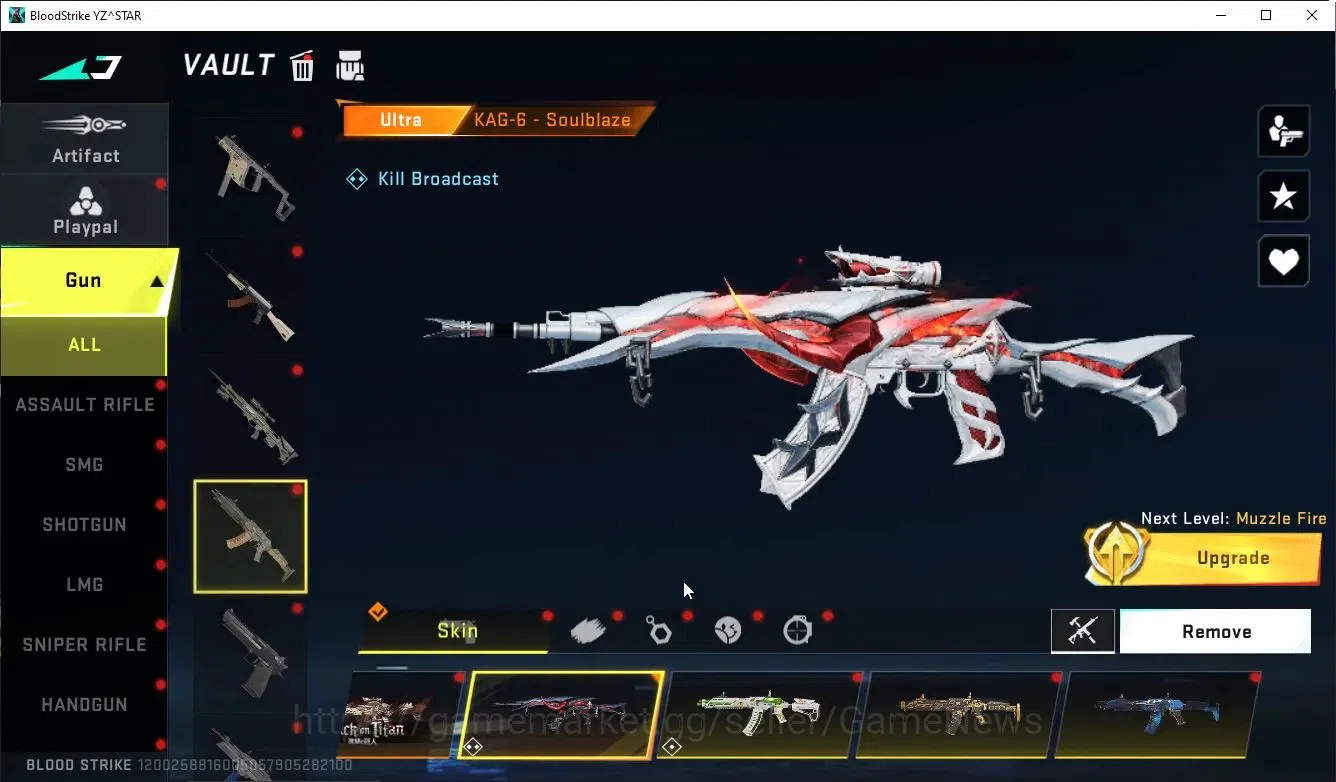 Blood Strike Accounts - Asia Eternal Deagle Melee Kata | GameMarket.gg
