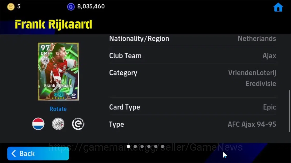 Efootball Accounts - Android Epic Bigtime Eden Haza | GameMarket.gg